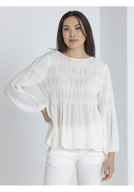 L/S Pleated Women's Top - Marco Polo | Buy Marco Polo Clothing Online ...