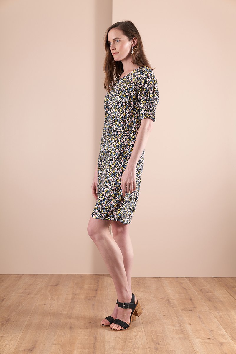 Shirr The Cuff Dress - Foil Merino Clothing | Buy Foil Merino Clothing ...