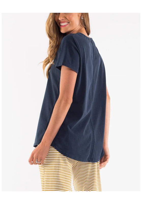 Elm Rib V Neck Women's Tee - Elm | Buy Elm Lifestyle Clothing Online ...