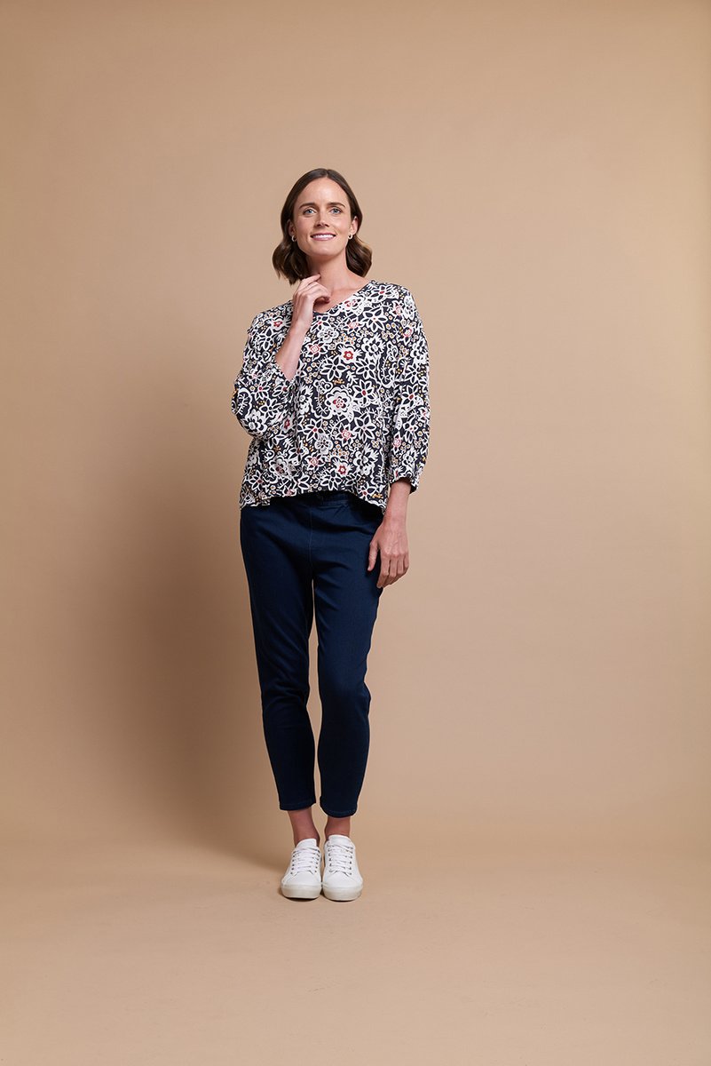 Gathered Hem Women's Top - Foil Merino Clothing | Buy Foil Merino ...