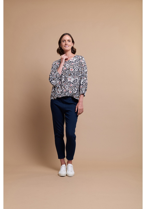 Gathered Hem Women's Top - Foil Merino Clothing | Buy Foil Merino ...