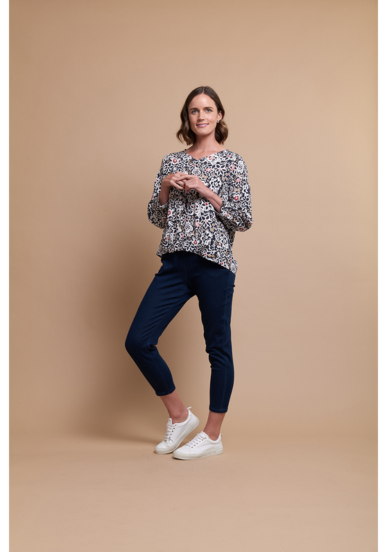 Gathered Hem Women's Top - Foil Merino Clothing | Buy Foil Merino ...