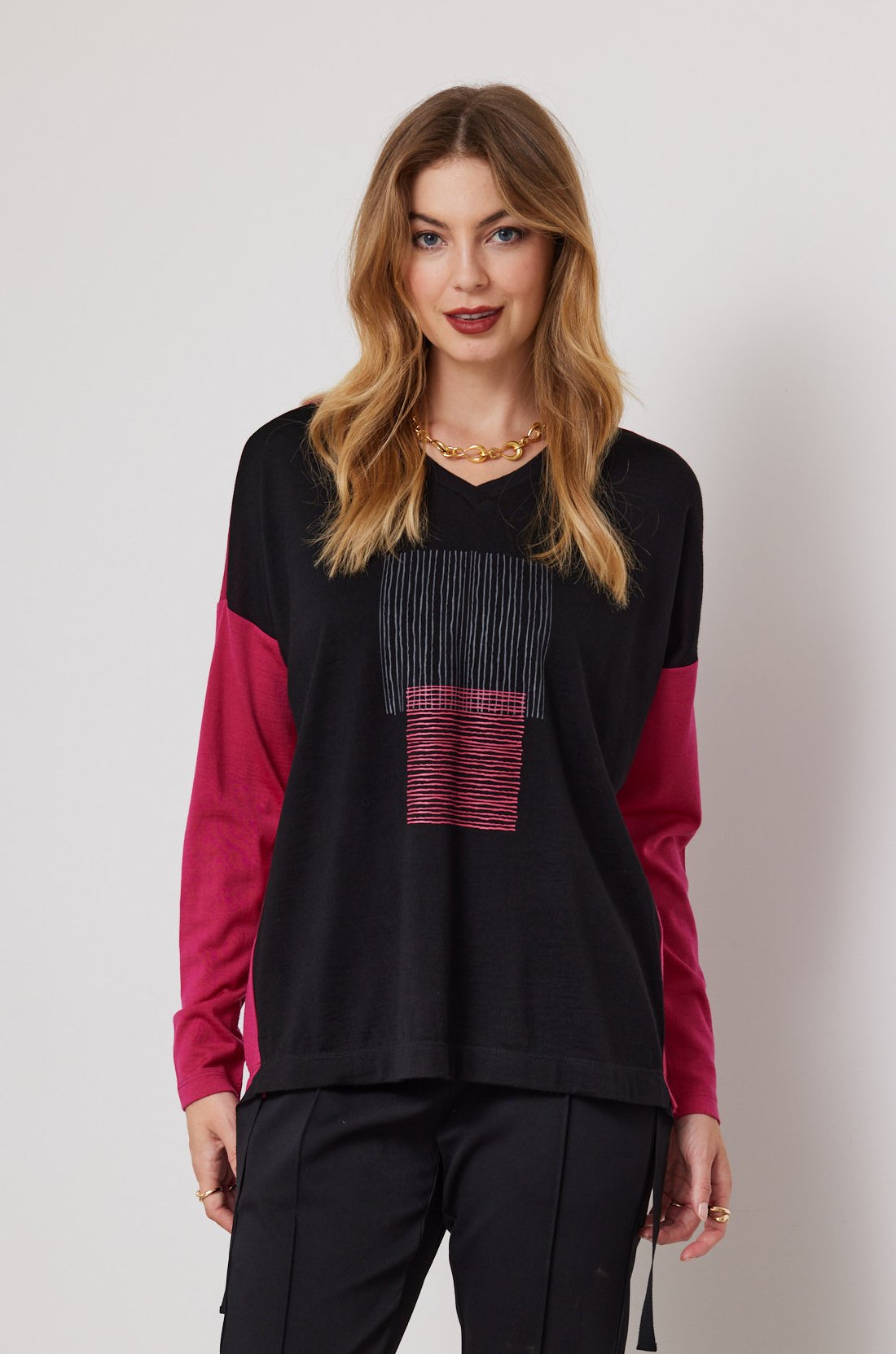 Alodie Splice Women's Top - Duo Clothing | Buy Duo Clothing Online ...