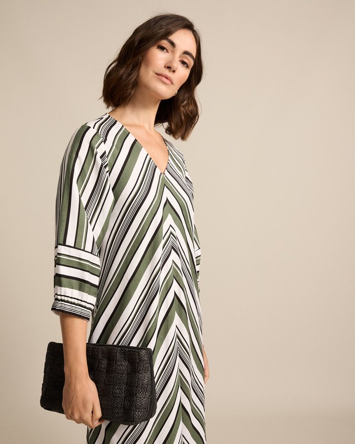 Spliced Stripe Dress - Marco Polo | Buy Marco Polo Clothing Online ...