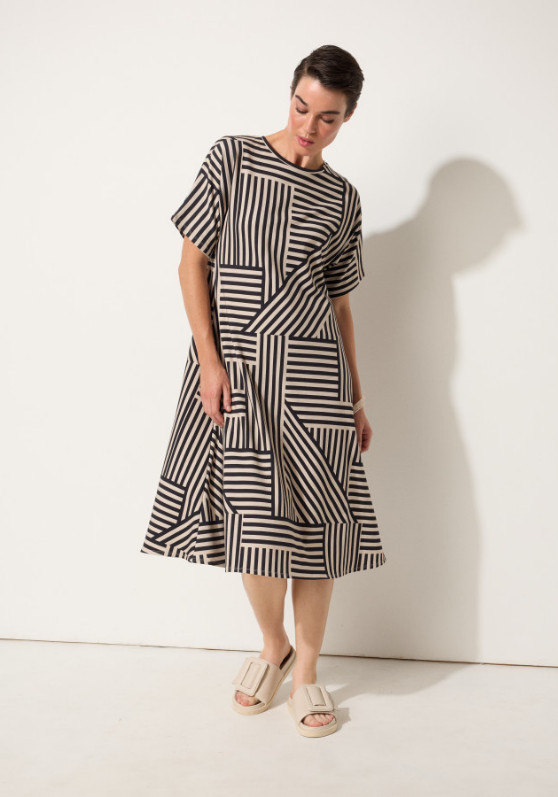 Marco Polo Spliced Stripe Dress - Marco Polo | Buy Marco Polo Clothing ...